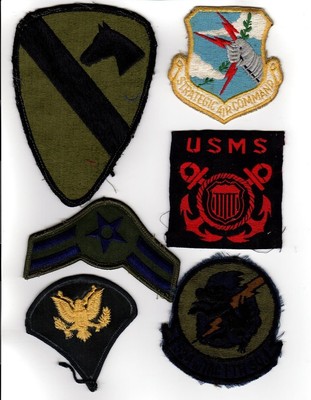 Vtg Military Patches Strategic Air Command USMS Marines 524th TAC FTR ...