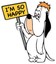 DROOPY DOG I'm So Happy Funny Cartoon Vinyl Sticker Decal WALL *SIZES ...