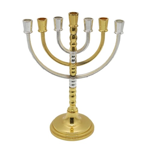 Jerusalem Holder 7Branch Candlestick 12 Tribe Menorah Jewish Temple ...