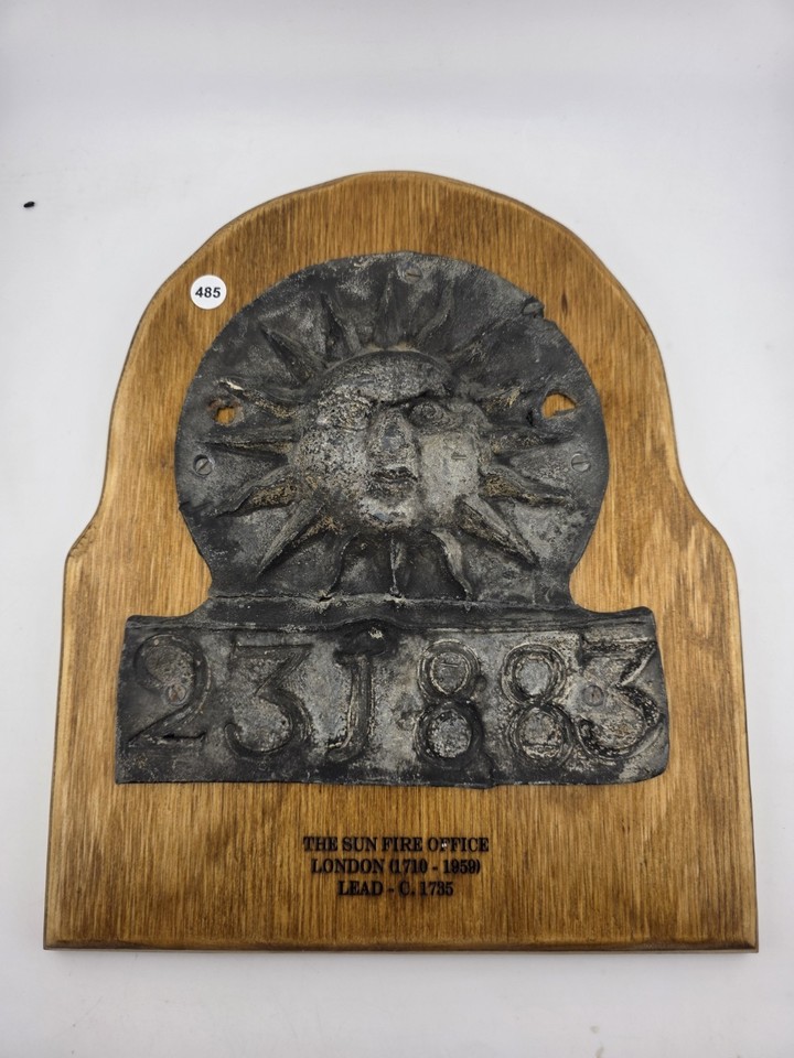 A Stunning Original 18th C (1735) The Sun Fire Insurance Office Lead ...
