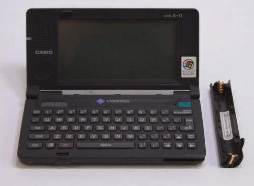 Vintage Casio Cassiopeia A-11 4MB Handheld PDA Microsoft Windows PARTS ...