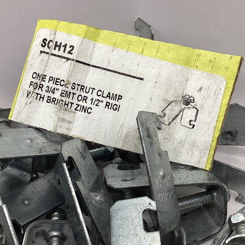 Caddy Erico SCH12 One Piece Strut Clamp for 3/4" EMT 1/2" Rigid (lot of ...