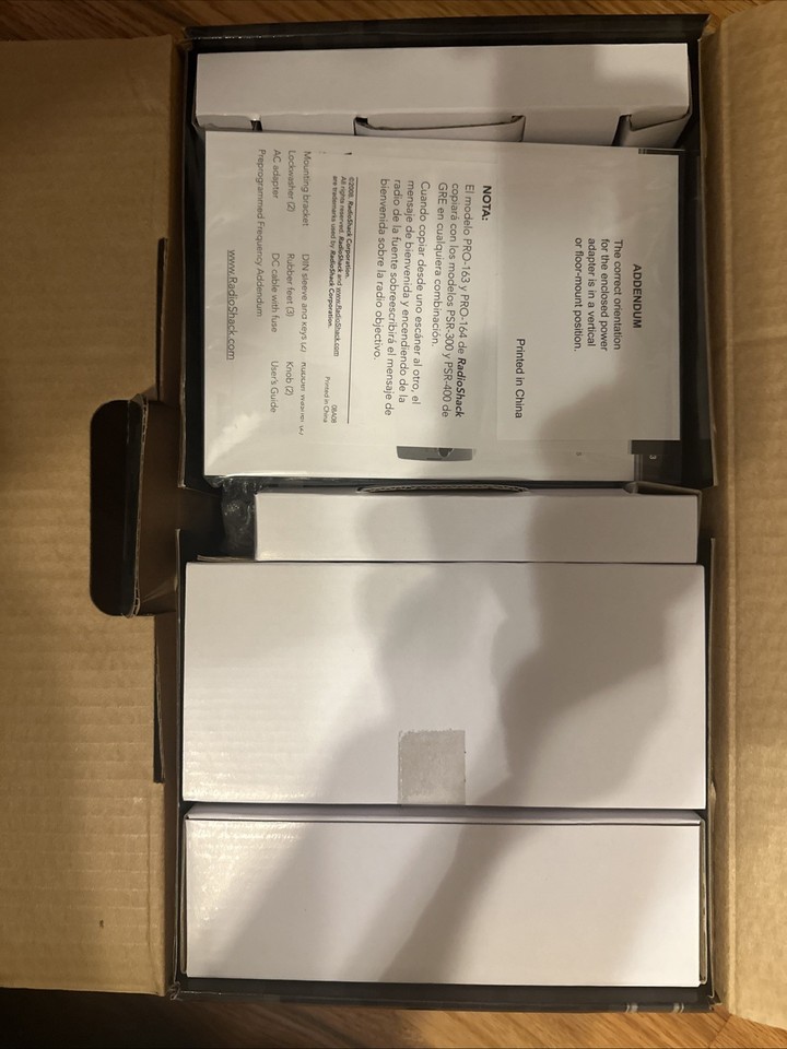 Radio Shack Triple Trunking Pro-163 Scanner 20-163 Scanner W/ Antenna ...