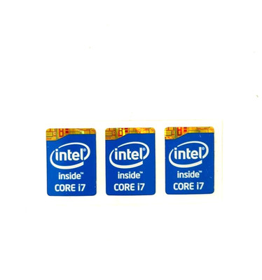 3 x Intel Inside Core i7 Sticker Label Decal 15mm x 21mm | eBay