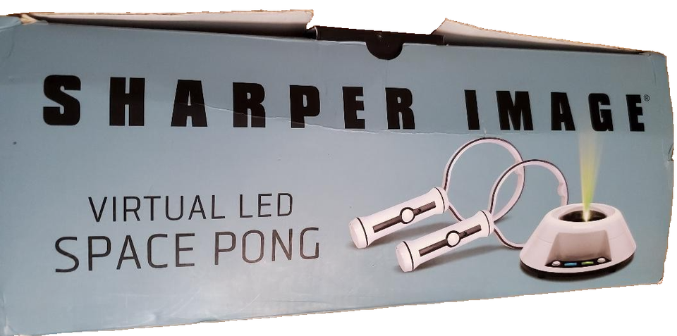 Sharper Image Virtual LED Space Pong Game Light Ball New Open Box 1 or ...