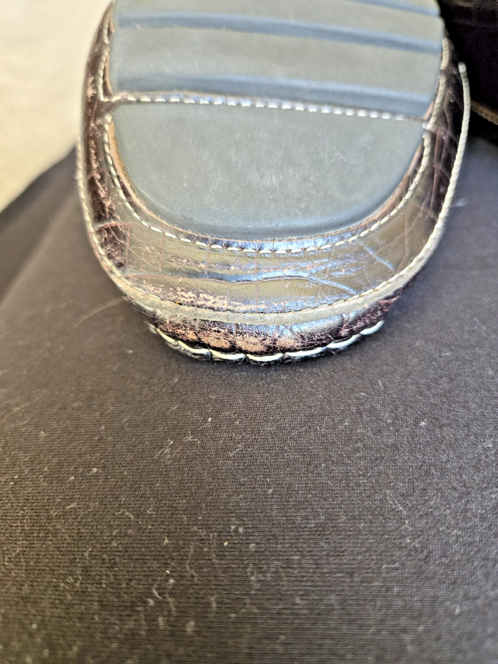 Cole Haan Brown Leather Croc Print Mens Size 11M Driving Moccasin ...