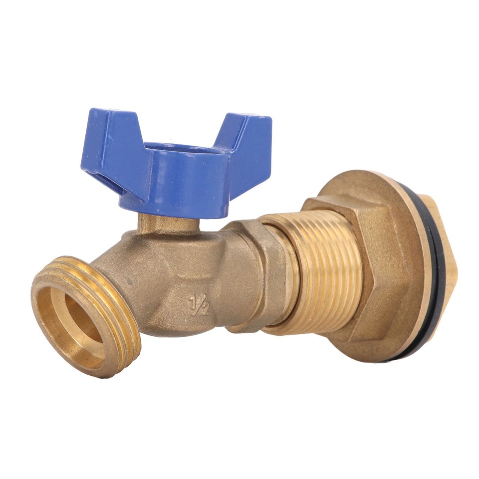 Brass Ball Valve Quarter Turn for Rain Barrel Spigot Water Tank Fitting ...