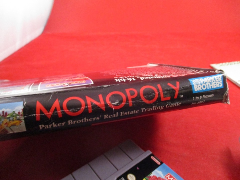 Monopoly (Super Nintendo Entertainment System SNES) COMPLETE w/Box ...