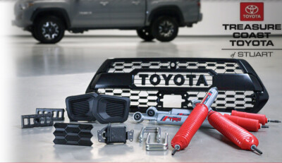 NEW OEM TOYOTA TACOMA 18-23 BLACK TRD PRO GRILLE & SENSOR TRD SHOCKS ...