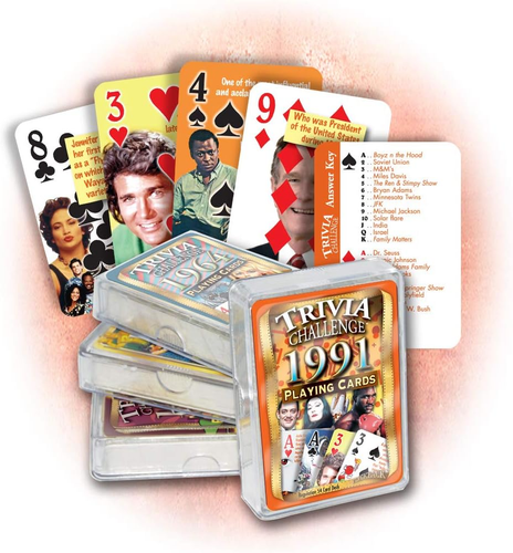 1991 Trivia Playing Cards Birthday | eBay