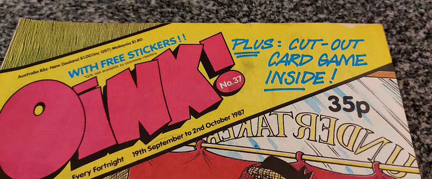 OINK! NO 37 HILARIOUS HAPPY FAMILIES ISSUE 19TH SEP 1987 MAGAZINE COMIC ...