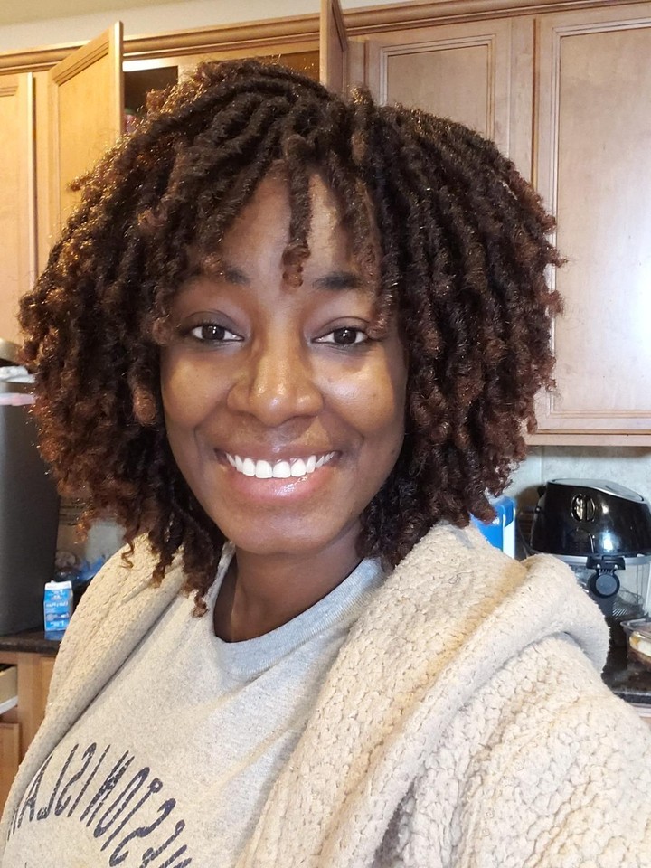 Soft Locs Spring Curl Wig Synthetic Hair Ombre 1b/30 Faux Dreadlocks ...