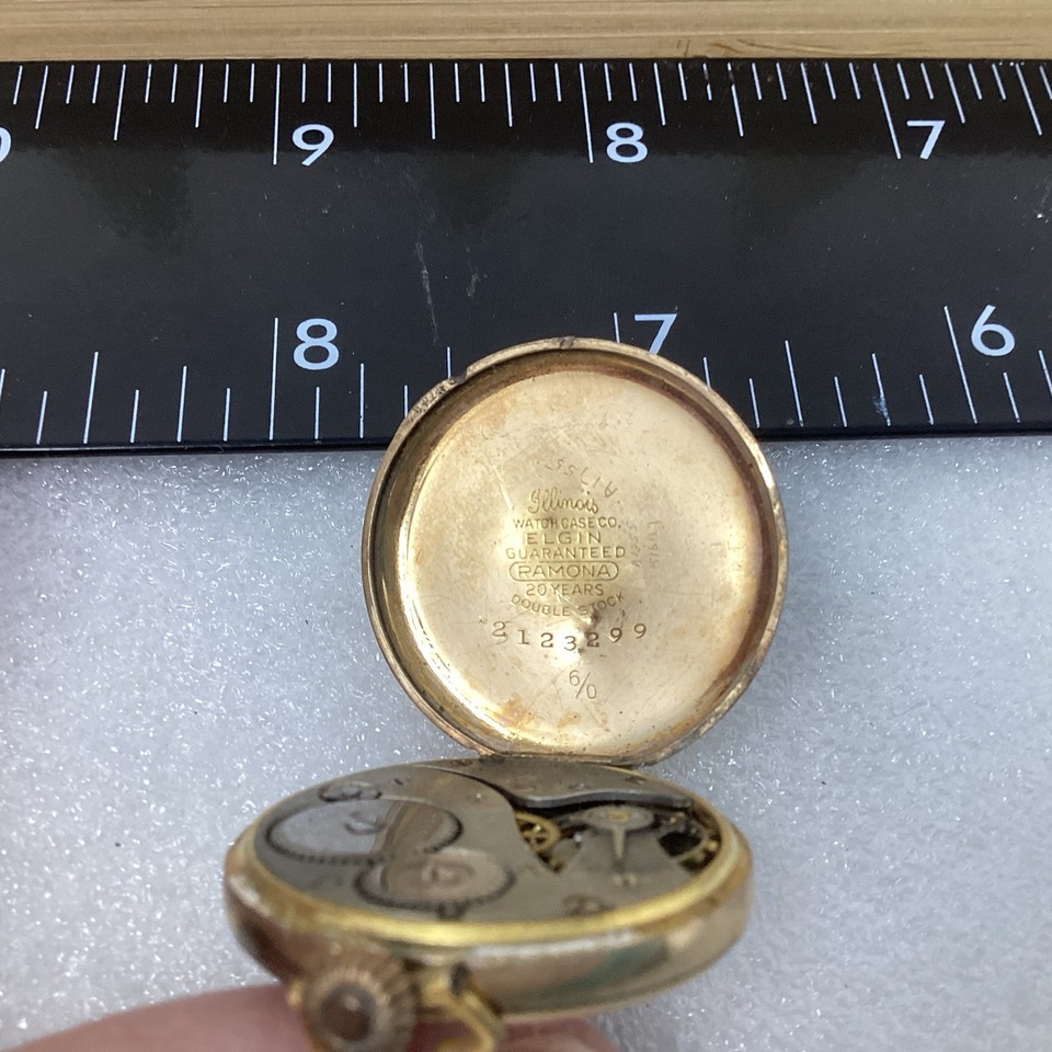 elgin gold pocket watch Running Pw53 | eBay