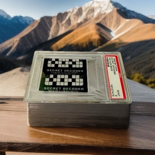 1966 Topps Batman Riddler Back Card - THE SECRET DECODER - PSA 9 MINT ...