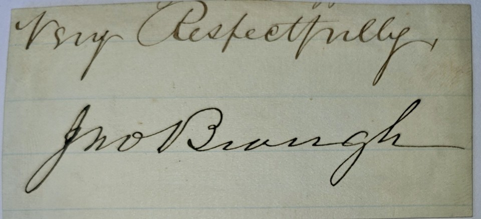 1860s Autograph John Brough Ohio Governor, Civil War Leader, Newspaper ...