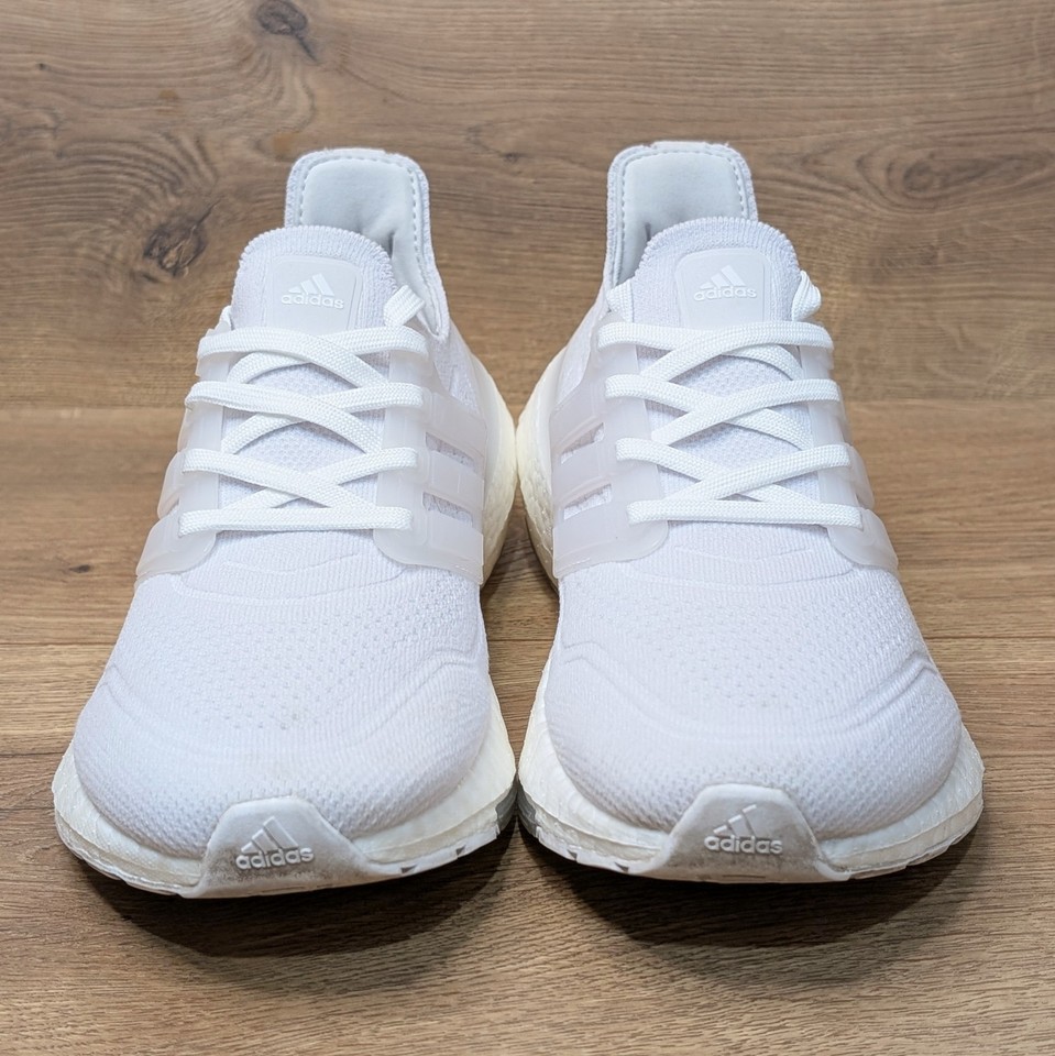 Adidas Ultraboost 21 Triple White Running Shoes Sneakers FY0403 Womens ...