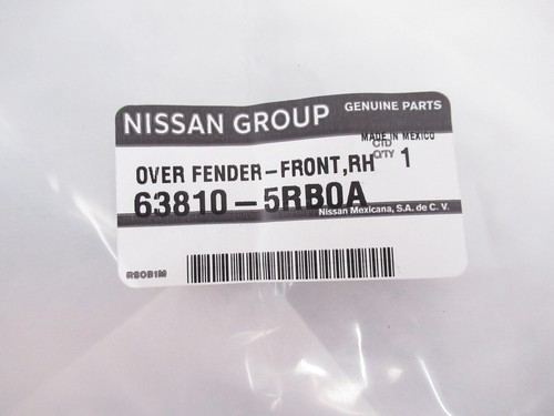 Genuine OEM Nissan 63810-5RB0A Passenger Front Wheel Opening Molding 18 ...