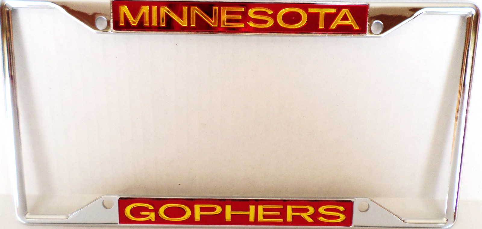 Minnesota Golden Gophers LASER ST CHROME LICENSE PLATE FRAME The Best ...