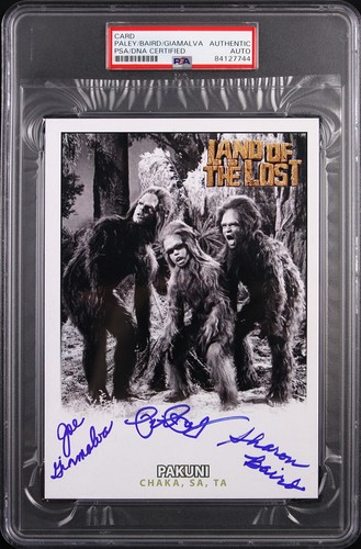 2019 Land of the Lost Pakuni Reunion Cast (3) Signed 5X7 Card (PSA) LE ...
