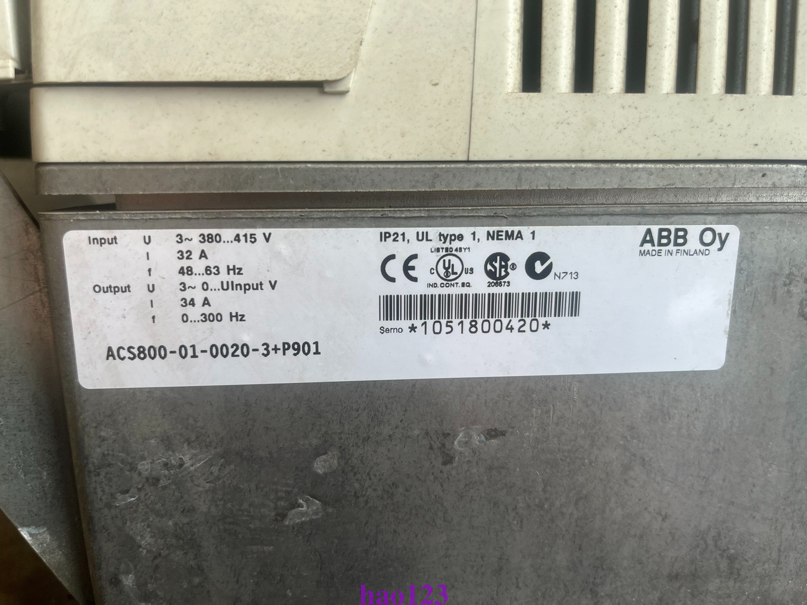 ACS800-01-0070-3+D150+P901 ABB 75KW inverter Brand New DHL or FedEx | eBay