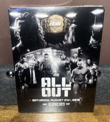 AEW ALL OUT 2019 PPV DVD PAY PER VIEW 2-DISC SET RARE OOP DVD PAGE VS ...