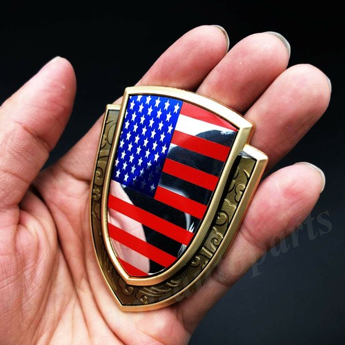 3D Metal USA American Flag Car Trunk Window Side Badge Decal Sticker | eBay