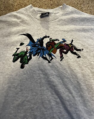 1994 Batman Robin V.S Riddler Two Face Shirt Single Stitch T-Shirt | eBay