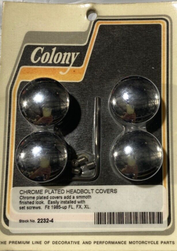 Harley Davidson Head Bolt Covers- Chrome | eBay Australia