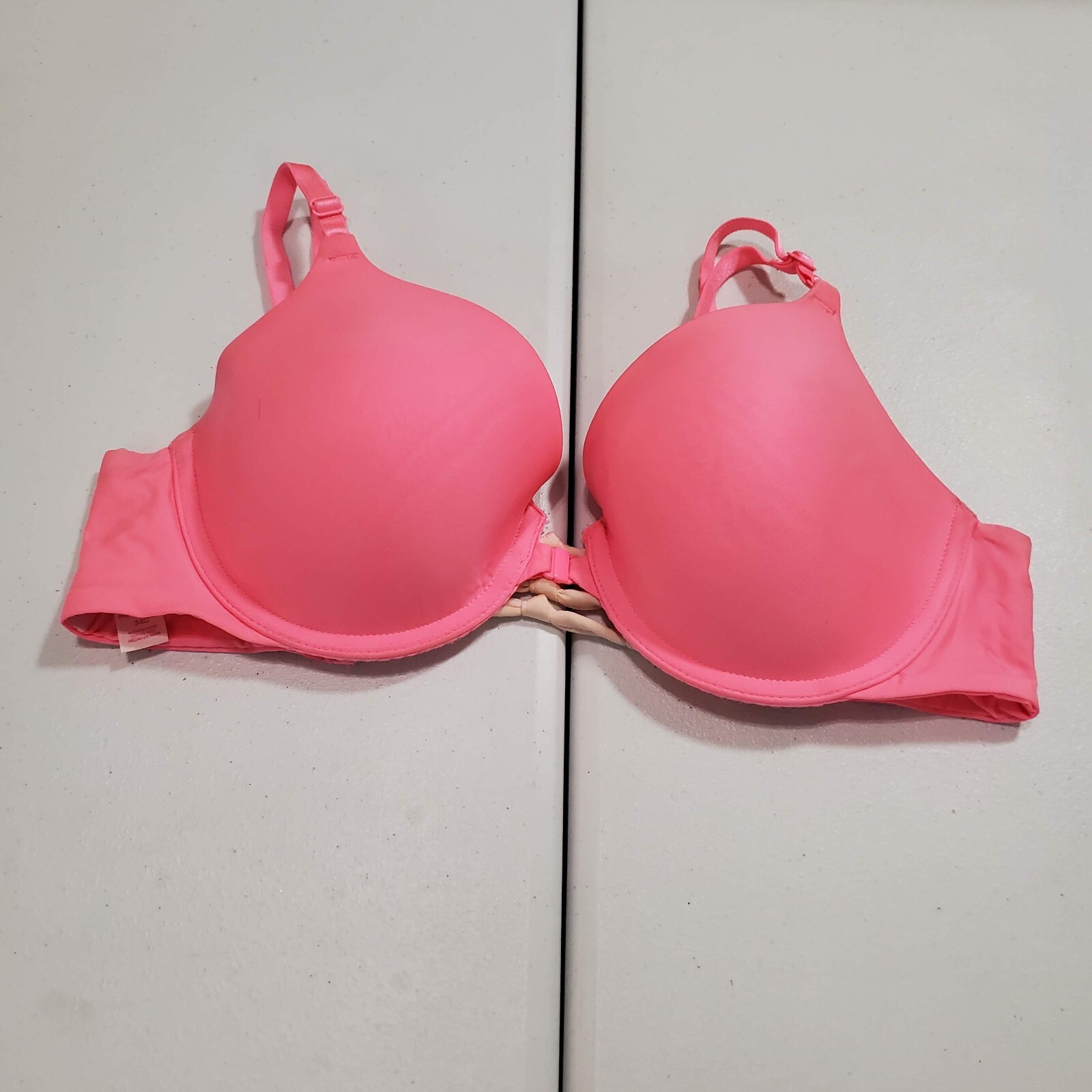 Victoria's Secret Women Bra 34C Pink Lined Perfect Coverage Front Close ...