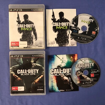 Call Of Duty : Modern Warfare MW 3 & Black Ops PS3 Complete with ...
