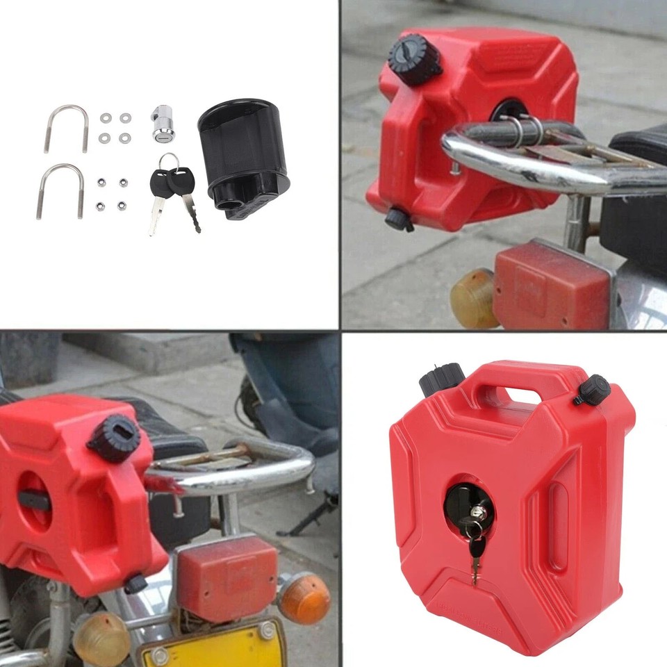 5L Gas Fuel Tank Gas Can Oil Storage Can For ATV UTV Gokart Motorcycle ...