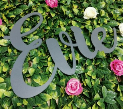 Personalised Painted Wooden Name Large Wall Sign Room Decor Nursery ...