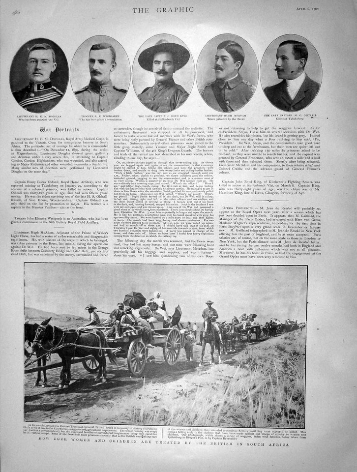 Old Antique Print 1901 Death Queen Victoria Dirge Peking Boer Africa ...