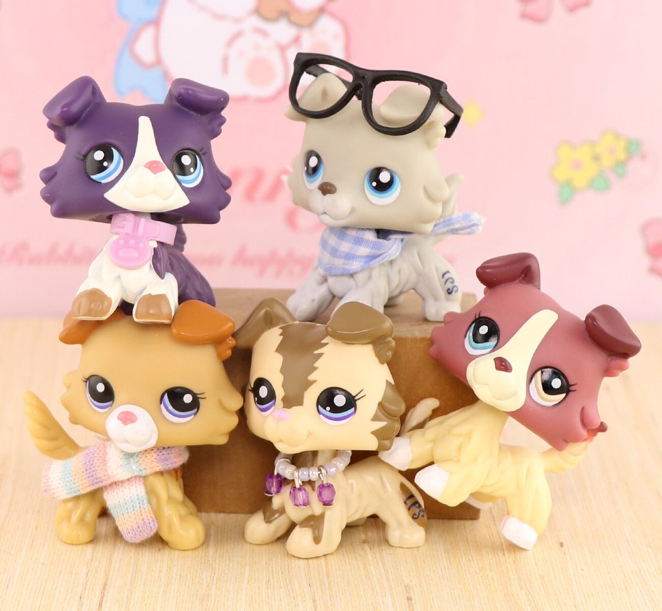 Mini Pet Shop lps Collie Dog Set 2210 363 1676 1262 2452 with LPS ...
