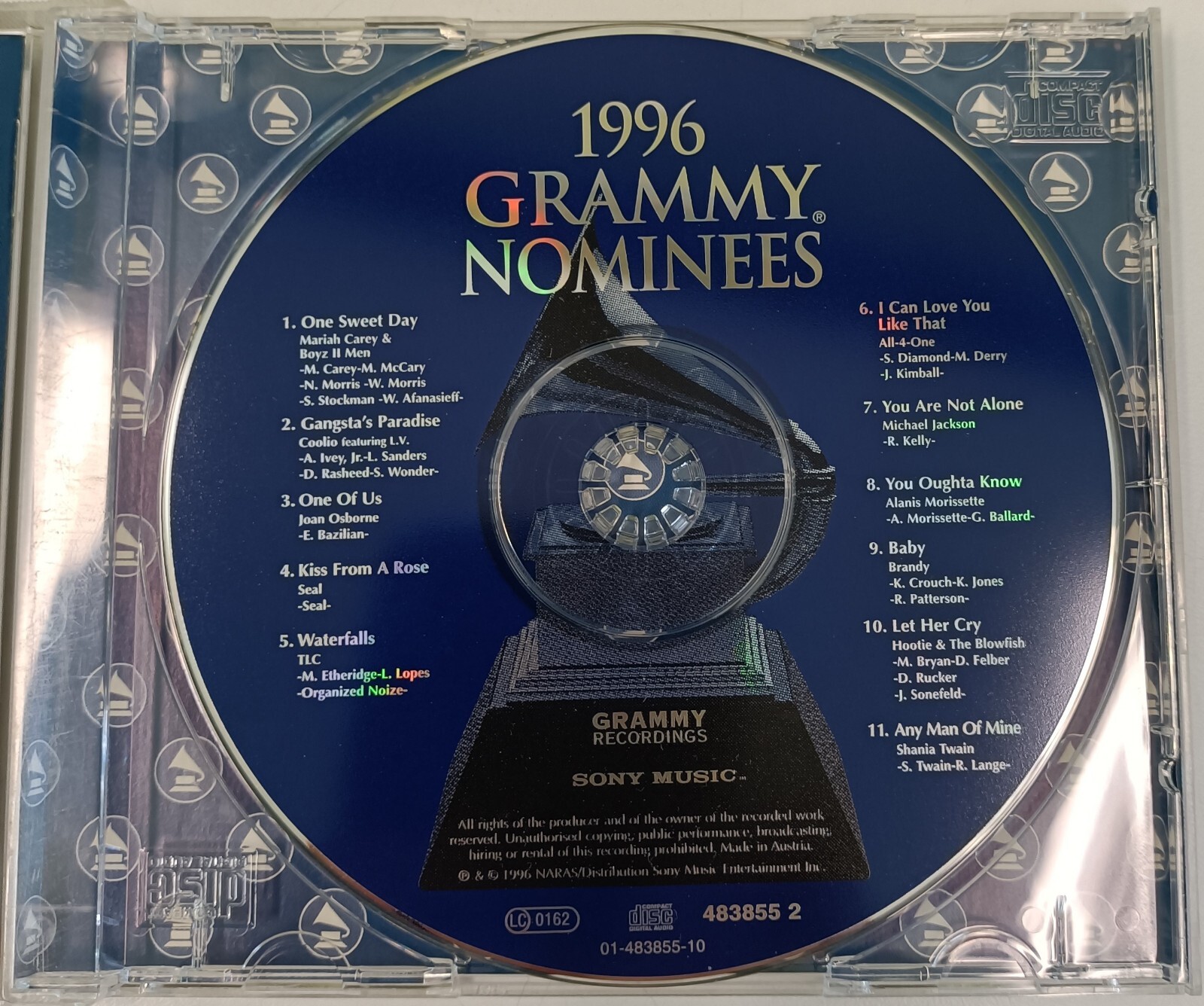 1996 Grammy Nominees by Various Artists (CD, 1996) VGC free shipping ...