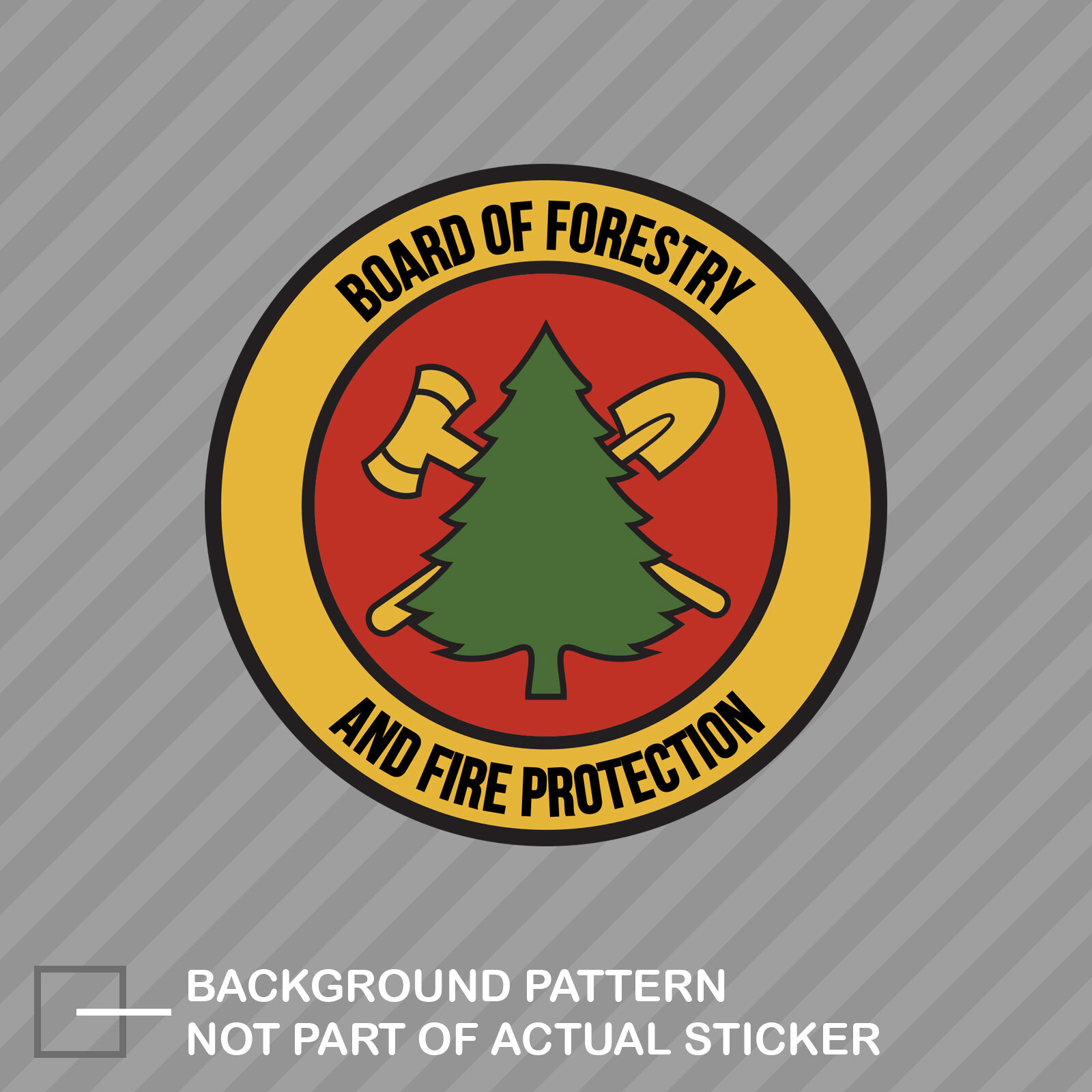 Califorrnia Board of Forestry and Fire Protection Sticker Decal Vinyl ...