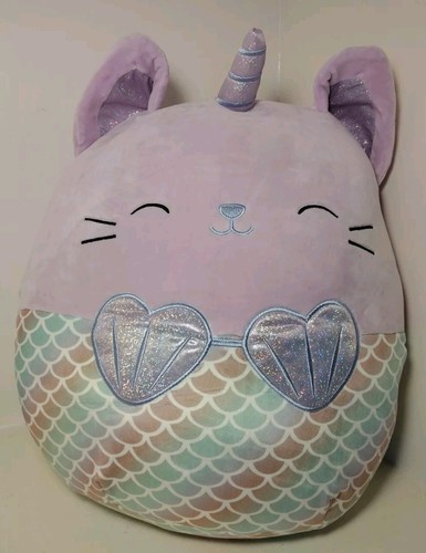 Squishmallow Anya The Caticorn Mermaid 16“ Kellytoy Original Plush Toy ...