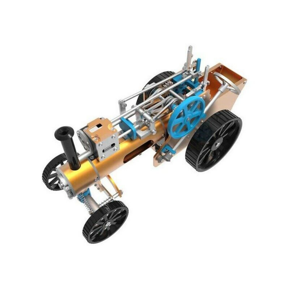 DM34 Steam Car Model Steam Engine Car Kit Steam Automobile Unassembled ...