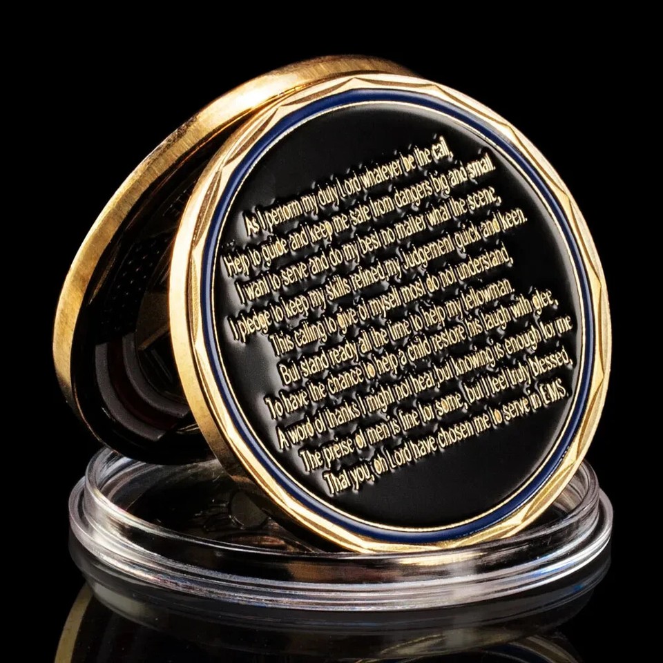 Emergency Medical Services EMS EMT Paramedic Commemorative Challenge ...