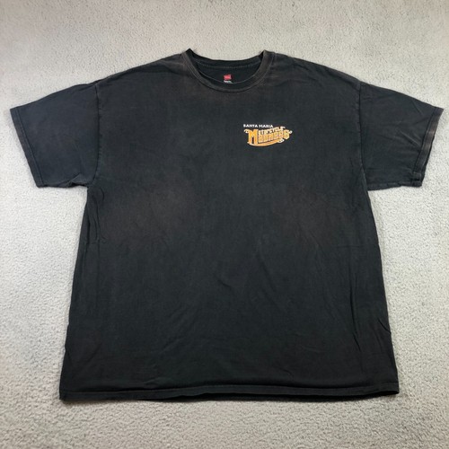 Santa Maria motorcycle madness Harley Davidson T shirt mens 2XL black ...