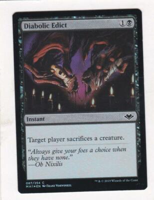 Magic: MTG: Modern Horizons: Foil: Diabolic Edict | eBay