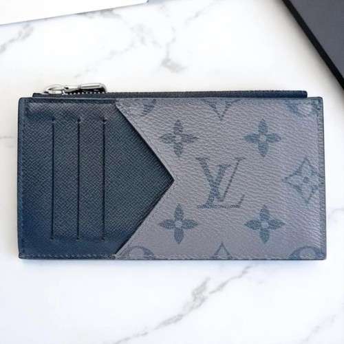 Louis Vuitton Monogram Eclipse Coin Card Holder M69533 Used | eBay