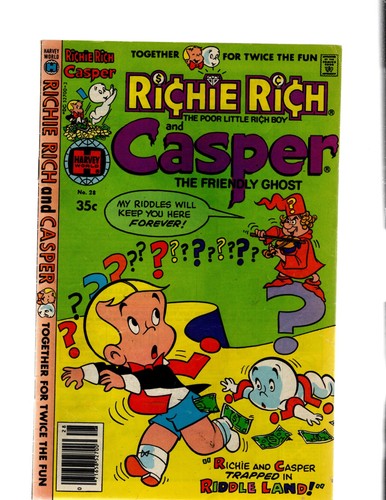 RICHIE RICH AND CASPER COMIC BOOK No 28 with CADBURY in RIDDLE LAND! | eBay