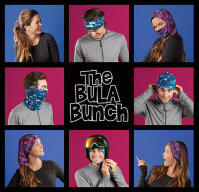 BULA SINGLE LAYER MULTIPURPOSE TUBE NECK GAITER SKI SNOWBOARD SUTUBE ...