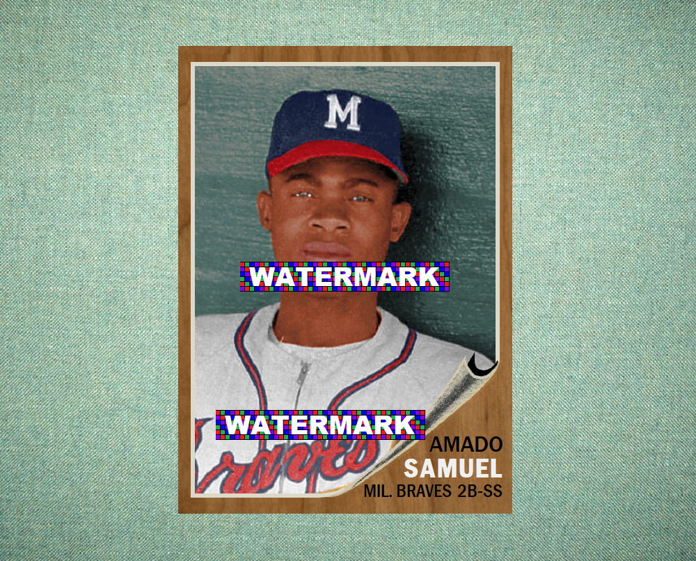 Amado Samuel Milwaukee Braves 1962 Style Custom Baseball Art Card | eBay