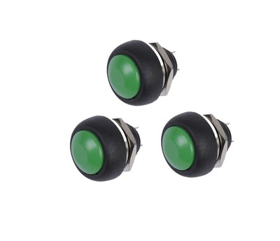 1PCS NEW Green 12mm Waterproof momentary Push button Switch Mini Round ...