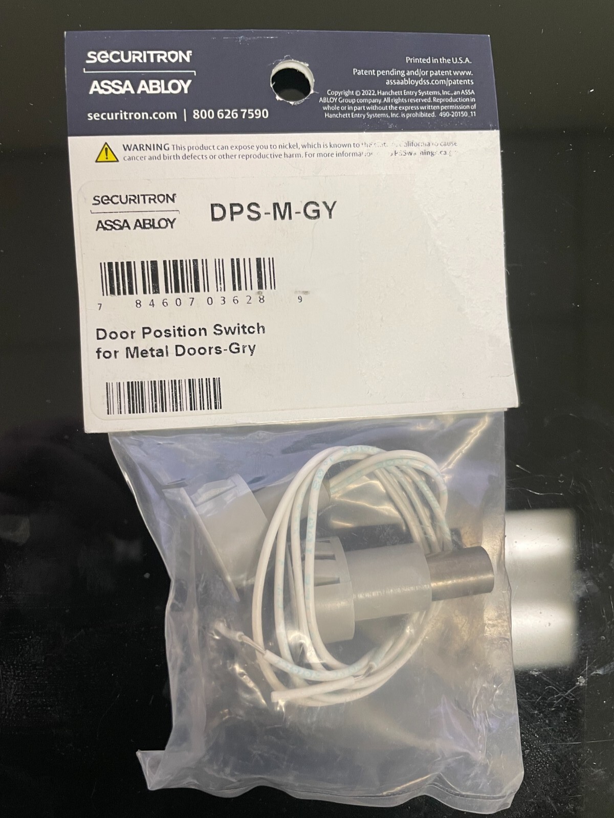 NEW Securitron DPS-M-BK Door Position Switch for Metal Doors - Gray | eBay