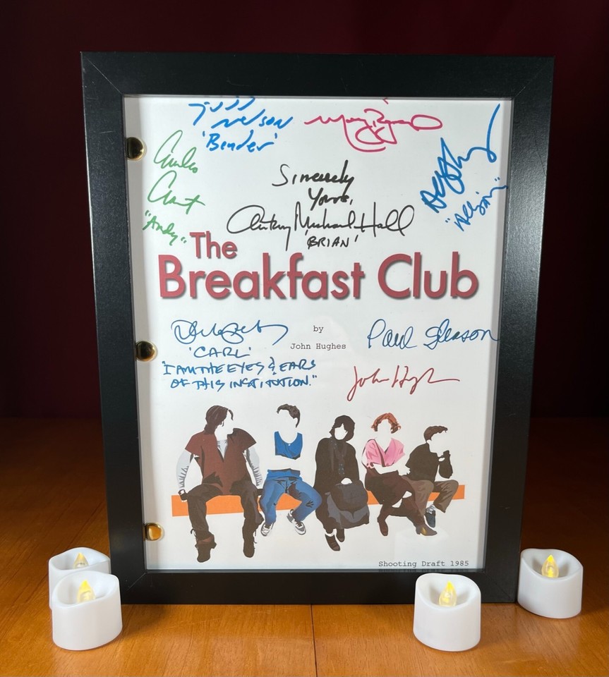 The Breakfast Club Script Signed- Autograph Reprints | eBay