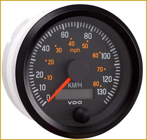 VDO 437-956 130kmh/85mph 3 3/8" 85m Programmable Speedometer 12Volt ...