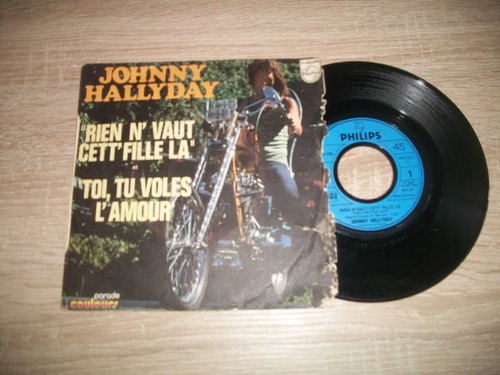 vinyle 45 tours, Johnny Hallyday, rien n'vaut cett'fille la | eBay